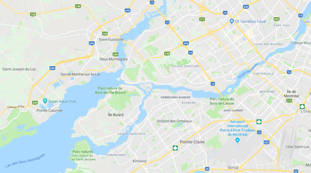 Les environs Résidence Hibiscus Québec Pointe-Calumet Location de chambres